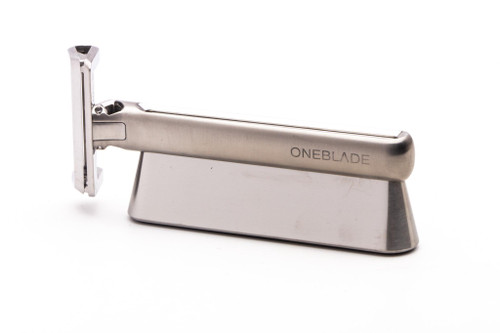OneBlade| Genesis Sliver Pivoting Single Edge Razor With Stand | Pre-owned - Razor Emporium