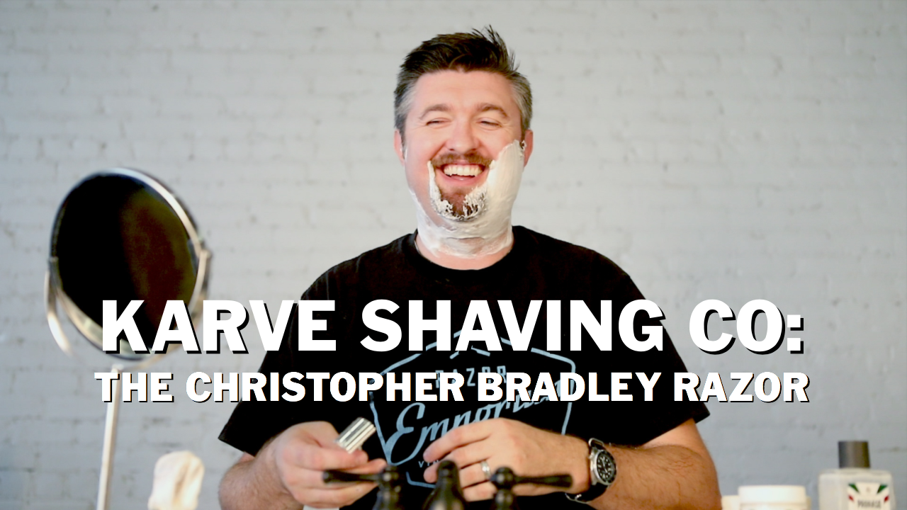 Karve Shaving Co, The Christopher Bradley Razor with Taylor of Old Bond ...