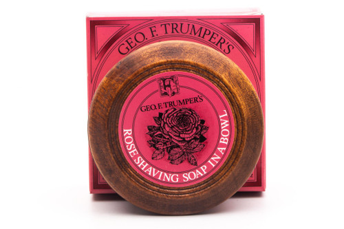 Geo F. Trumper | Rose Hard Shaving Soap in Wooden Bowl - Razor Emporium