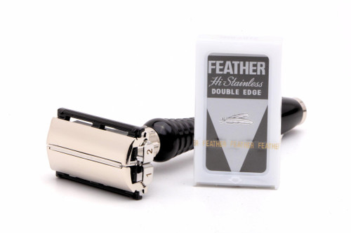 Adjustable Feather Razor for a Personalized Shave | Razor Emporium