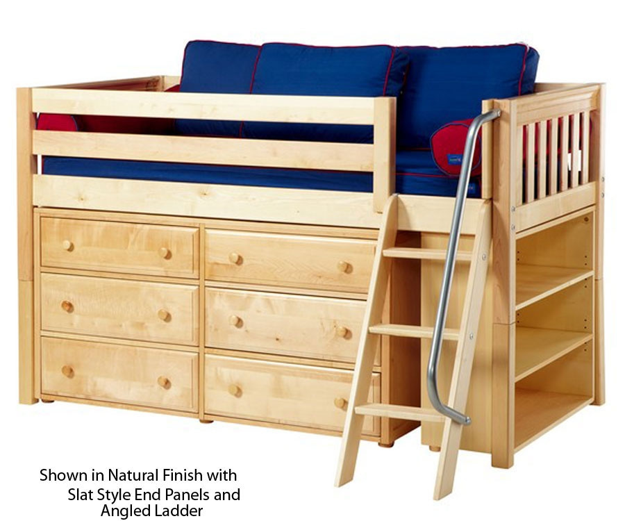 Maxtrix BOX2 Low Loft Bed | Matrix Kids Furniture | Solid Wood Bed Frames
