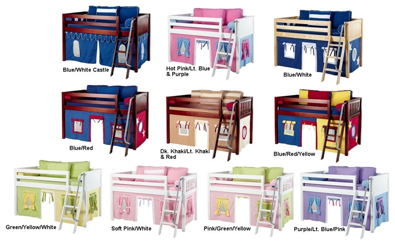 Maxtrix Kids Medium Bunk Bed with optional Curtains | Get It Matrix ...