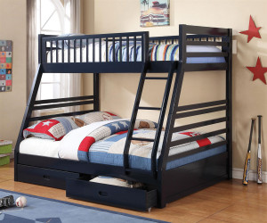 Coaster furniture 460182 twin over full Grey bunk bed | Full size ...