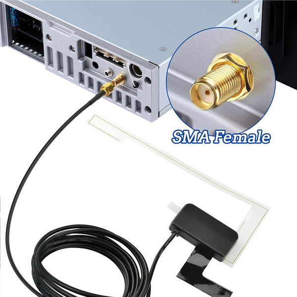 ATD UCA-70927 SMA Connection Car Aerial Glass Mount Windscreen For DAB ...