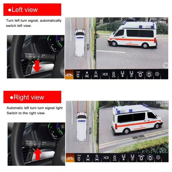 ATD CAM360 Full 360 Camera Kit Birdseye Panaromic View For Android S10 ...