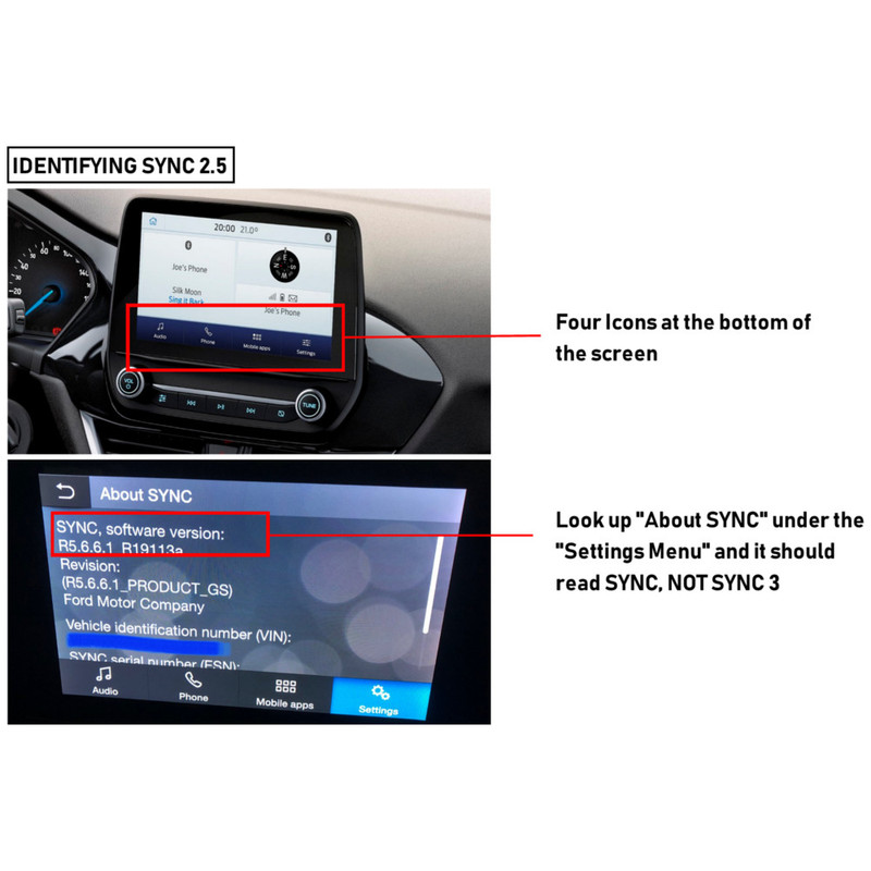 ATD CAO-27080 Reverse Camera Input Cable For Ford Sync 2.5 Puma Focus ...