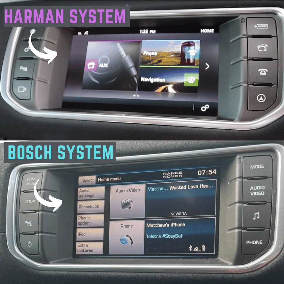 Bosch or Harman unit on a Jaguar or Land Rover - Audio Tech Direct