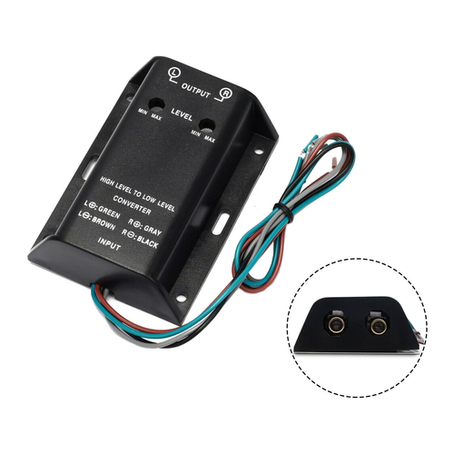 ATD LOC-23002 Two Channel High-Low Line Out Converter To RCA Amp (Add ...