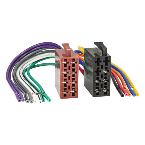 ATD ISO-12001 Universal Male ISO Radio Plug Adapter Wiring Harness Loom ...
