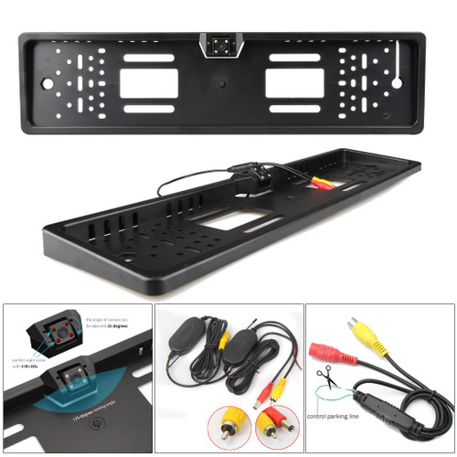 ATD CAM022 Wireless Number Plate Rear View Reverse Camera With Grid ...