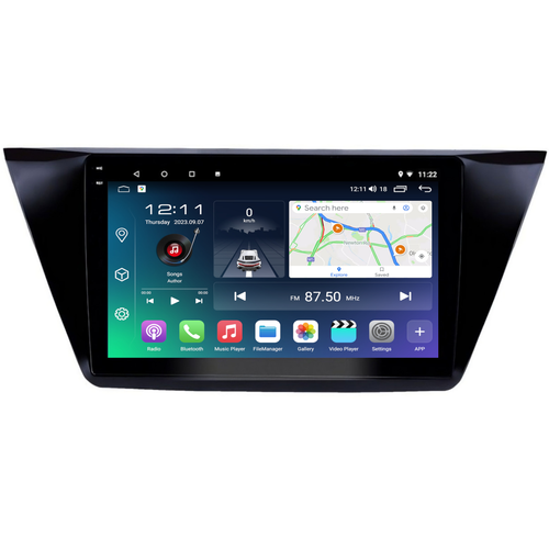 PBA VW2040A 2K QLED Sat Nav GPS With CarPlay Android Auto Radio For VW ...