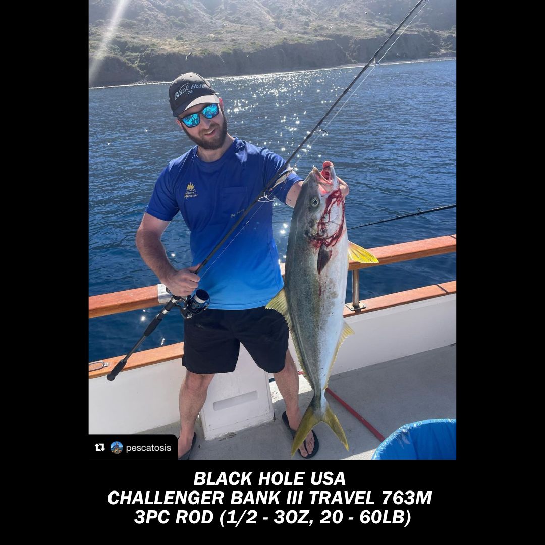 Our 3PC Rod Power! A Big Yellowtail with the Challenger Bank III Travel ...