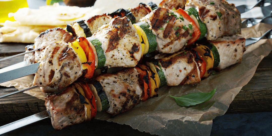 Grilled Chicken Skewers with Yogurt Herb Dip - Building Blocks Vitamins