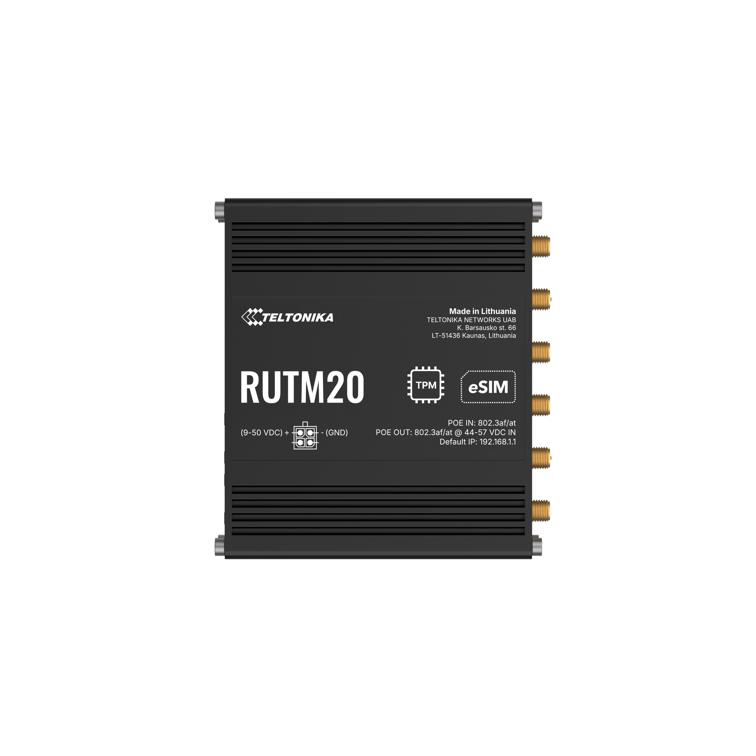 RUTM20 - Compact 5G Industrial Router with Wi-Fi & Dual SIM/E-SIM ...