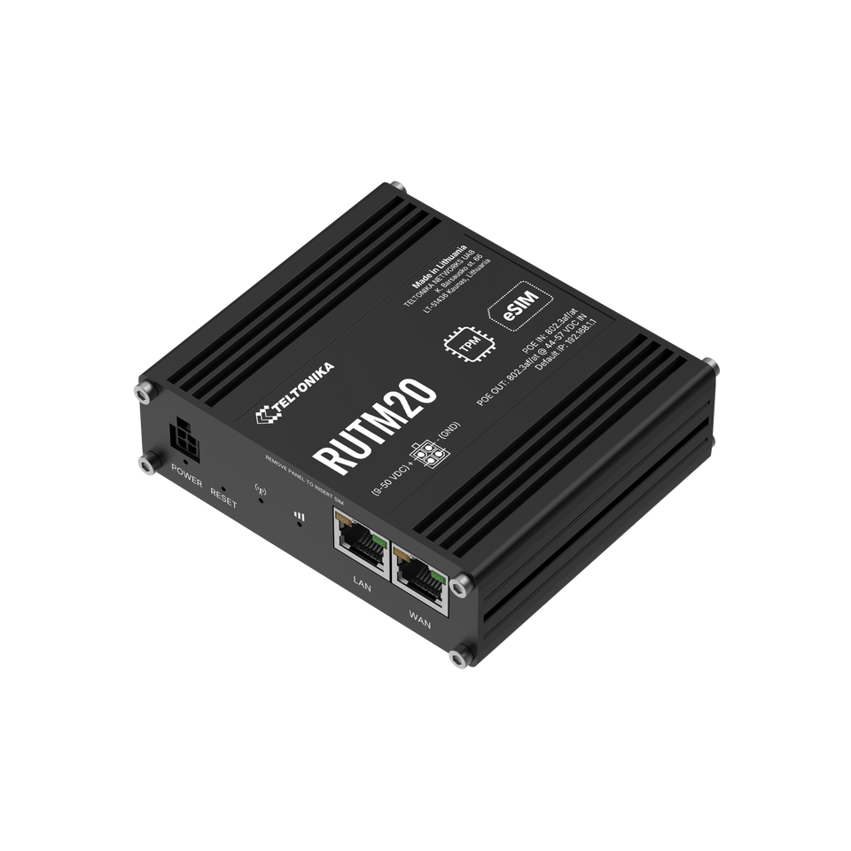 RUTM20 - Compact 5G Industrial Router with Wi-Fi & Dual SIM/E-SIM ...