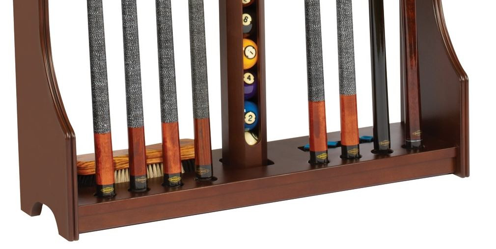 Brunswick Centennial Floor Rack - Chestnut Stain - Astra Billiards