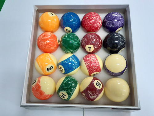 2" Marble Kelly Pool Ball Set - Astra Billiards