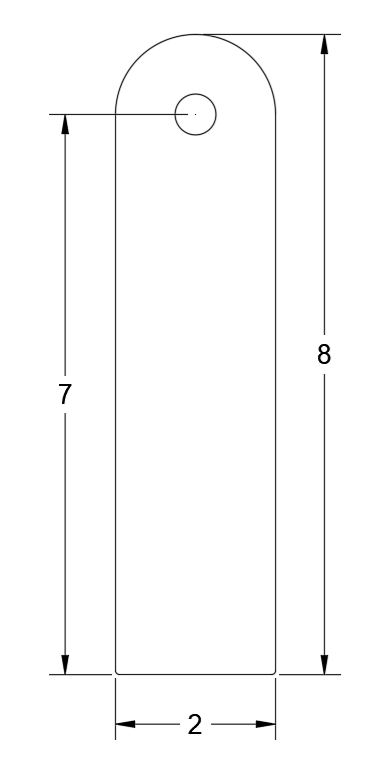 Universal Tube Mounting Tab 1.25" Bolt Height