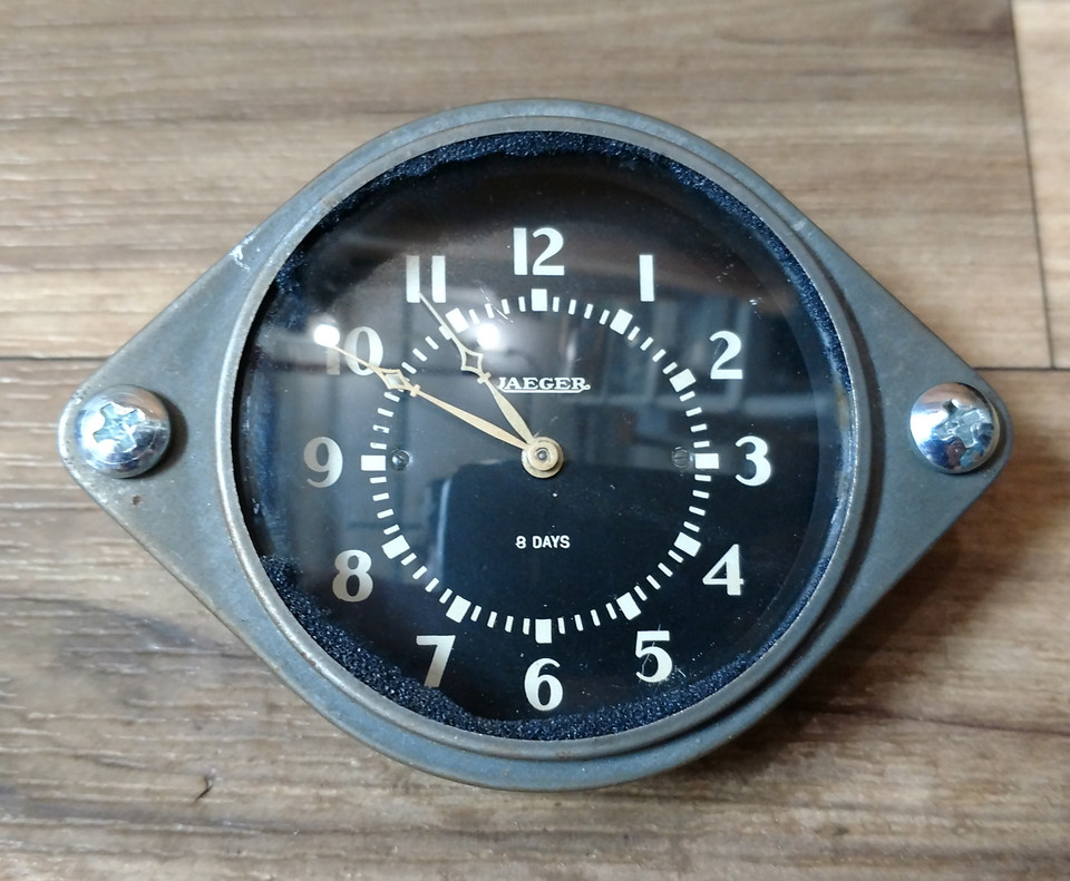 1933-1935 Buick Clock Jaeger wind-up RARE! 1934
