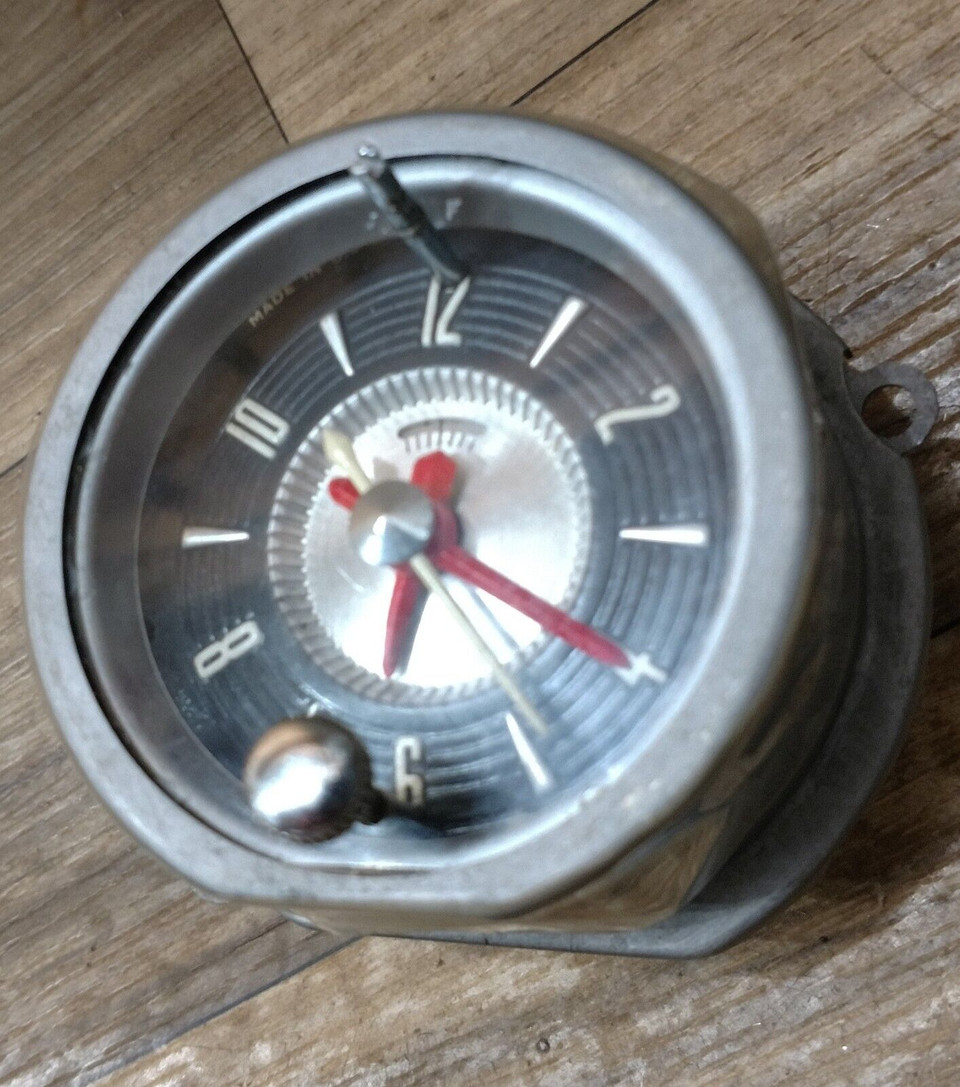 1956 Ford Clock Reconditioned Mainline, Customline, Fairlane