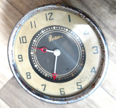 1936 Pontiac Clock Excellent Reconditioned