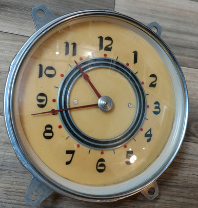 Reconditioned 1937 Cadillac Clock RARE! Vintage Car Clock Classic Car Clock