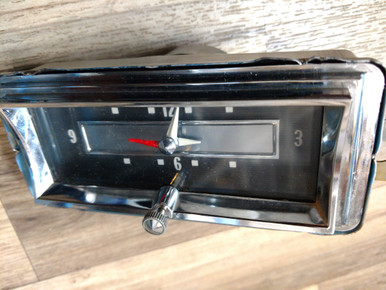 1957 Cadillac Clock Excellent! Classic Car Clock Vintage Auto Clock
