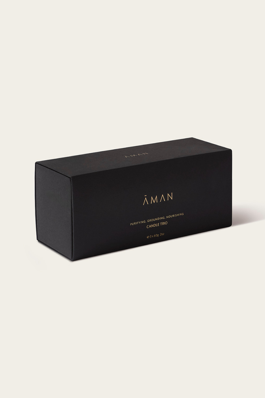 Mini Candle Trio 60g - Spa Candle Gift Set - Aman Essentials