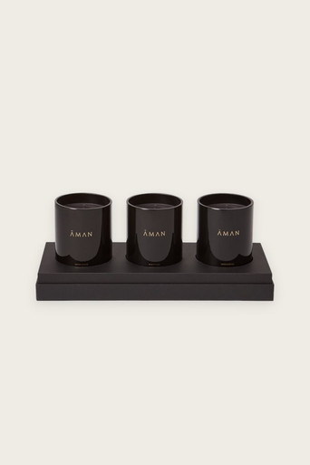 Candle Trio - Spa Candle Gift Set - Aman Essentials