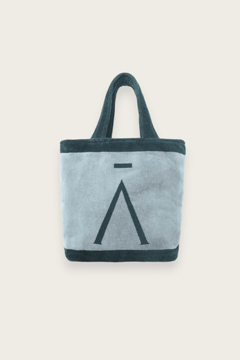 Designer Pure Cotton Beach Bag - Grey - Aman Essentials