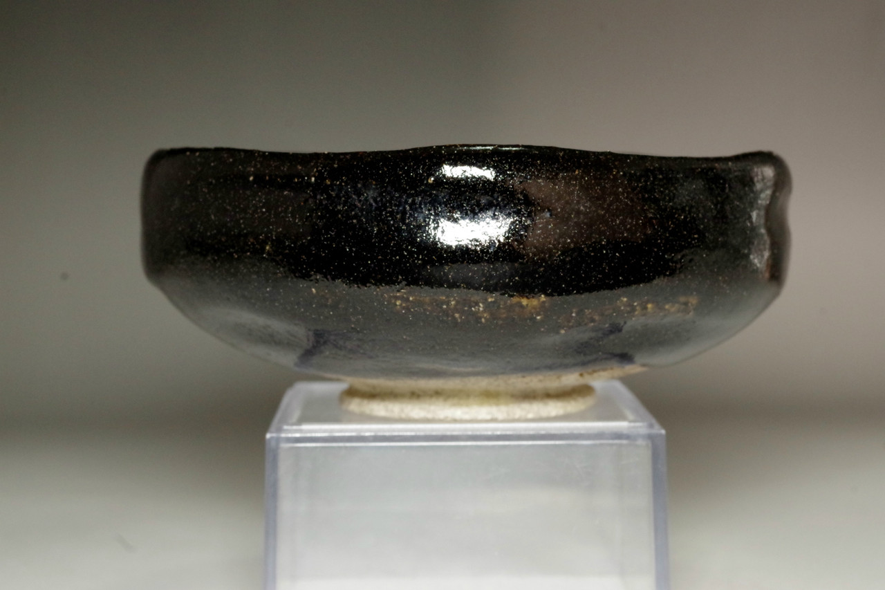 7th Raku Chonyu (1714-1770) Antique kuro-raku tea bowl #4193 - Antique ...