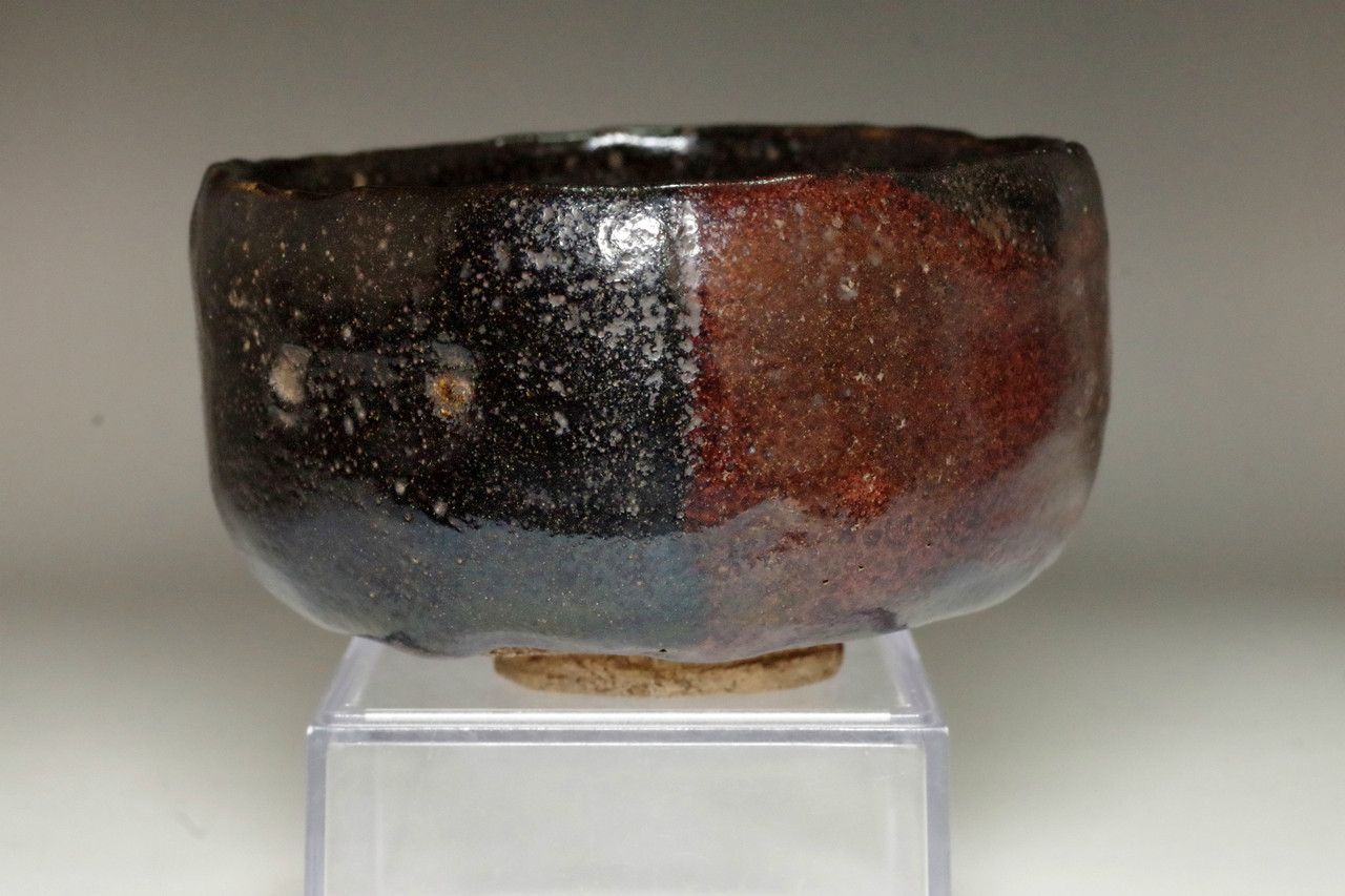 9th Raku Rynyu (1756-1834) Antique tea kuro-raku bowl #4214 - Antique ...