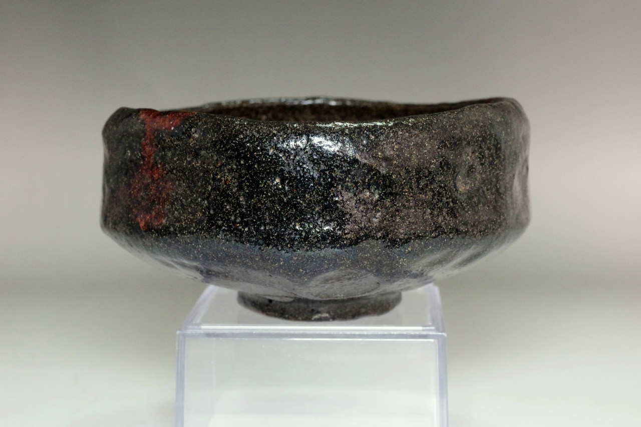 Raku Kichizaemon 5th Sonyu (1664-1716) Antique kuro-raku teabowl #4742 ...