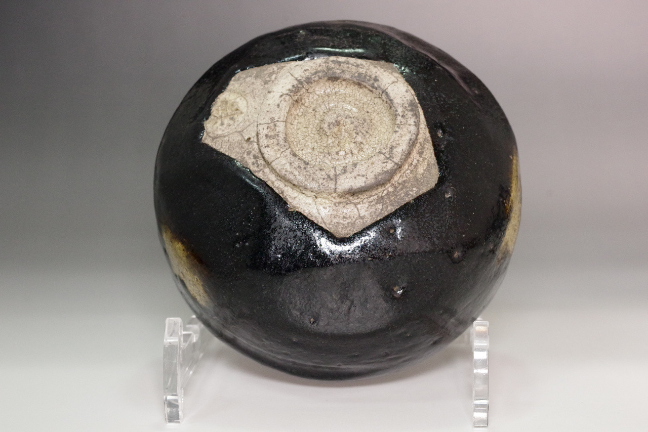 Raku Kichizaemon 7th Chonyu (1714-1770) Antique KURO RAKU pottery ...