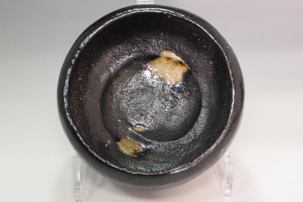Raku Kichizaemon 7th Chonyu (1714-1770) Antique KURO RAKU pottery ...