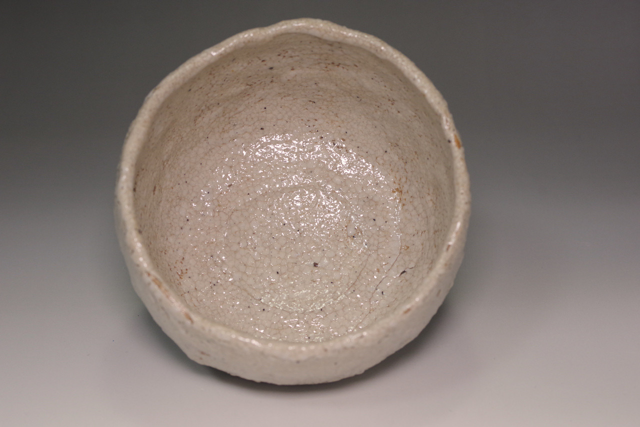 Toyama Mitsuru (1855-1944) Antique SHINO pottery teabowl #5045