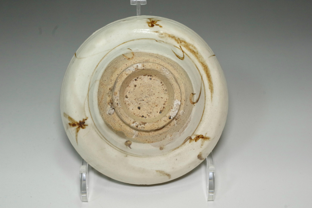 Chinese Jin Dynasty Cizhou Ware Bowl with Calligraphic Mark, 12–13C #5298