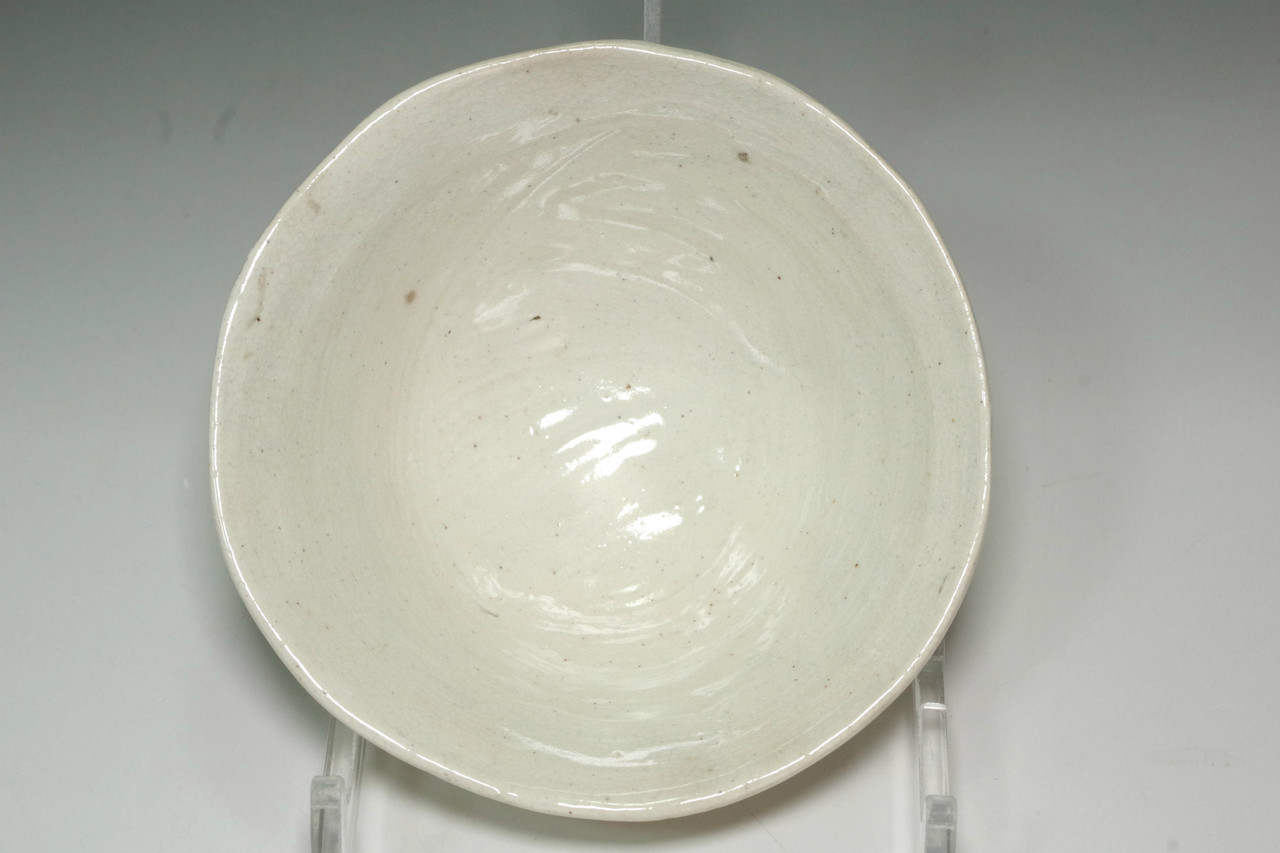 Otagaki Rengetsu (1791-1875) Japanese poem carved pottery bowl #5391