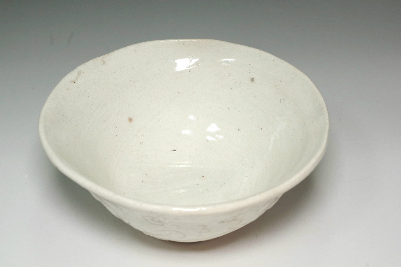 Otagaki Rengetsu (1791-1875) Japanese poem carved pottery bowl #5391
