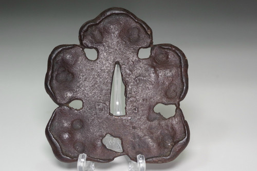 Antique MYOCHIN TSUBA iron samurai sword guard #5069 - Antique shop ...