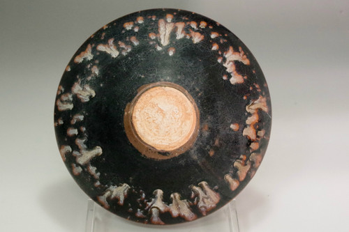 Antique Song Dynasty Jian Ware Tenmoku Bowl with Tortoiseshell Glaze #5172