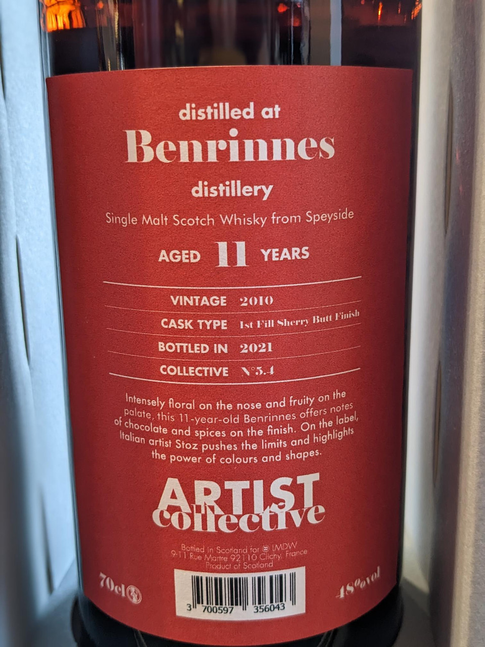 BENRINNES 11 YO LMDW ARTIST COLLECTIVE 5 700 ML - Keg n Cork Liquor ...