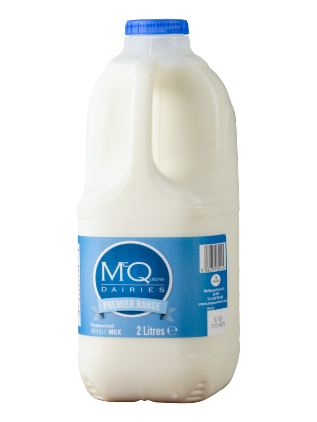 Whole Milk | 2 Litre | McQueens Dairies
