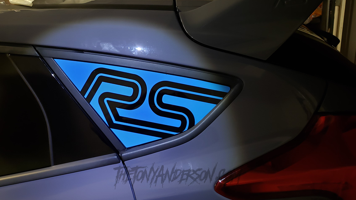 Ford Focus RS Quarter Window Decal(s) | TheTonyAnderson.com
