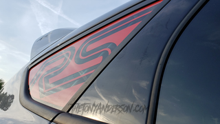 Ford Focus RS Quarter Window Decal(s) | TheTonyAnderson.com