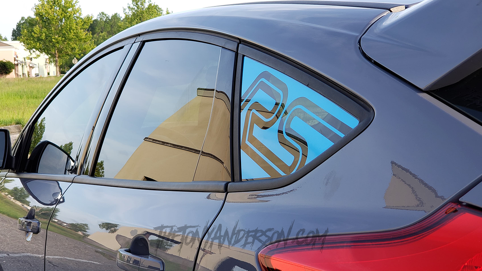 Ford Focus RS Quarter Window Decal(s) | TheTonyAnderson.com