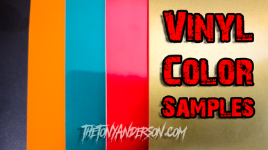 Vinyl Color Samples | TheTonyAnderson.com