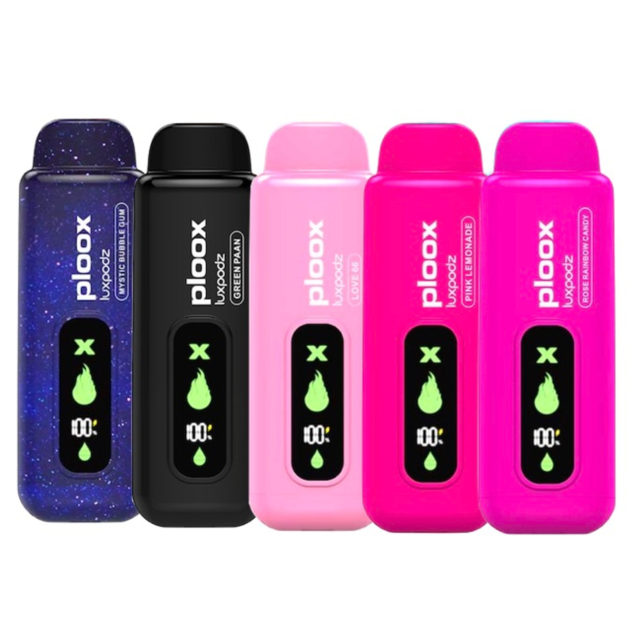 Ploox Vape Pens 5 Flavor Pack: 15000 Puffs Each - Nicotine Free ...