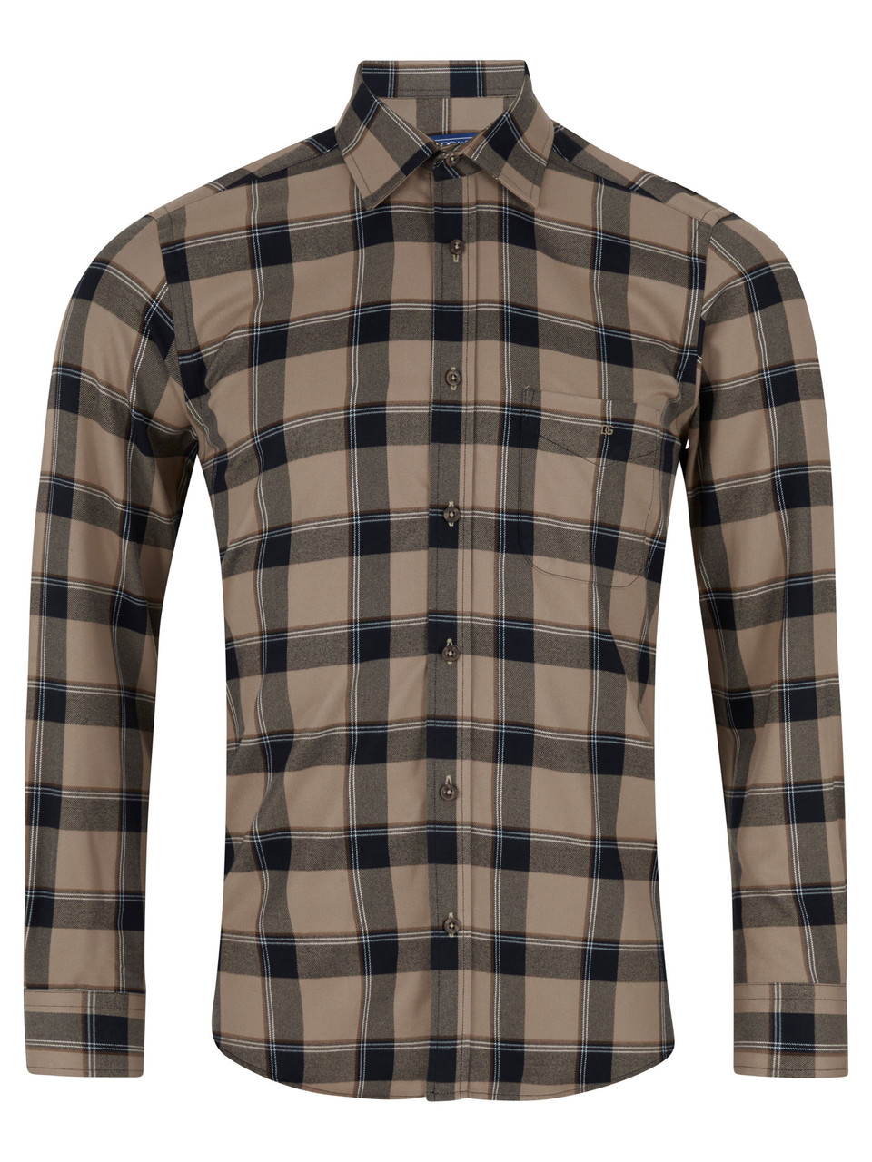 Douglas & Grahame - Tan Check Shirt - Graham McGrath