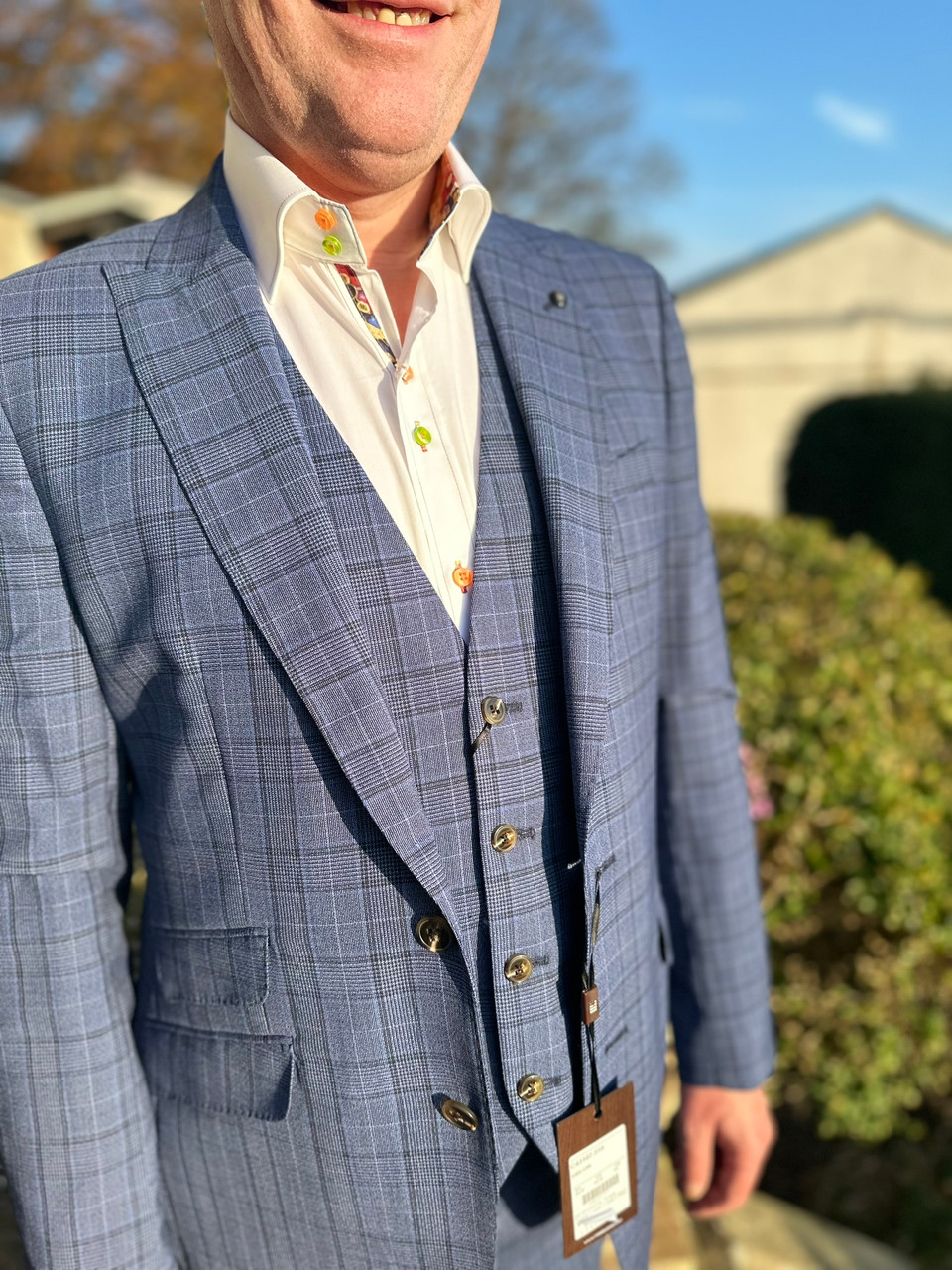 Torre - Blue Check Jacket - Graham McGrath